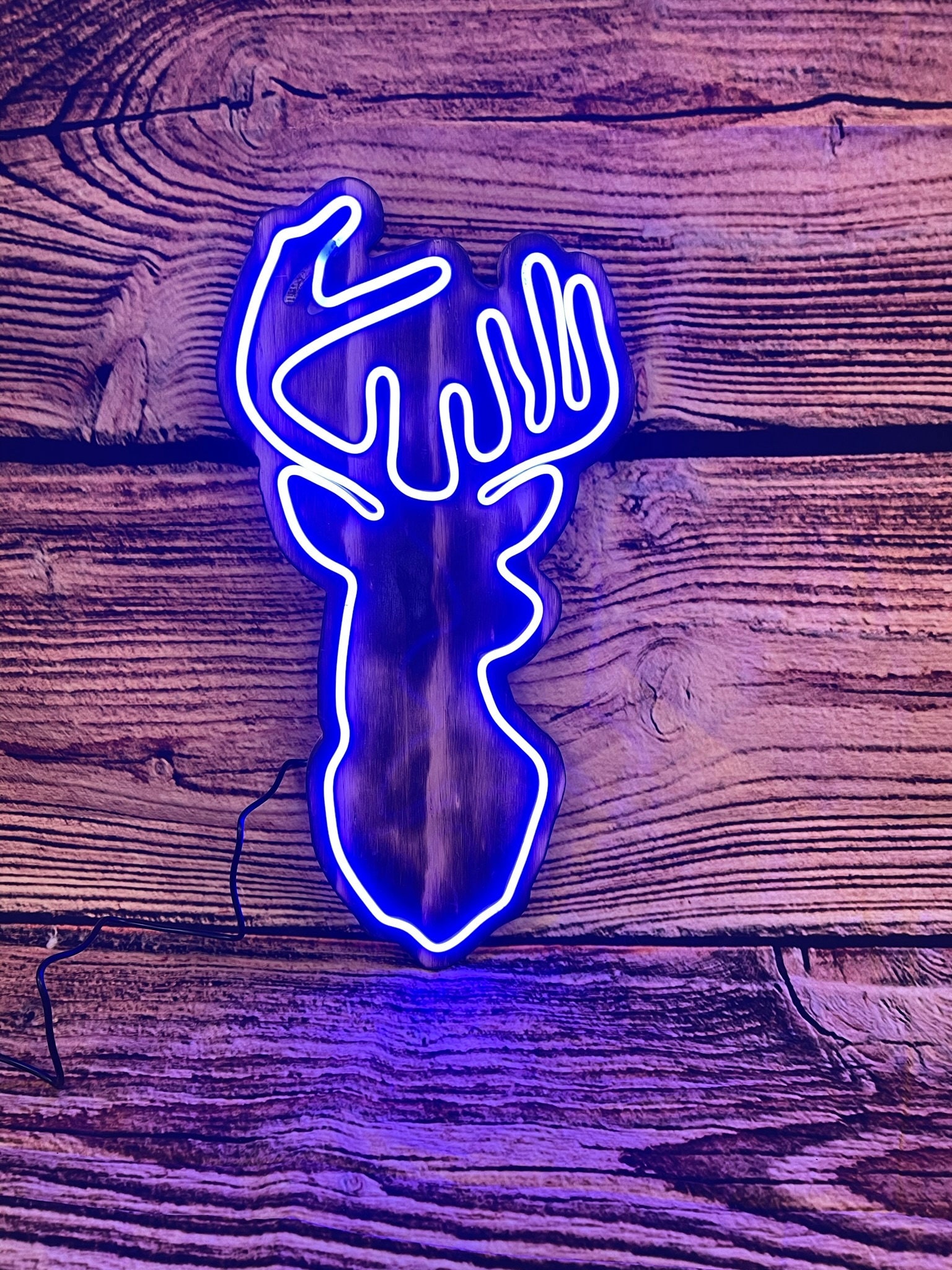 LED Neon Deer Buck Sign | Bar LED Neon Sign|led Neon Light | Garage Led ...
