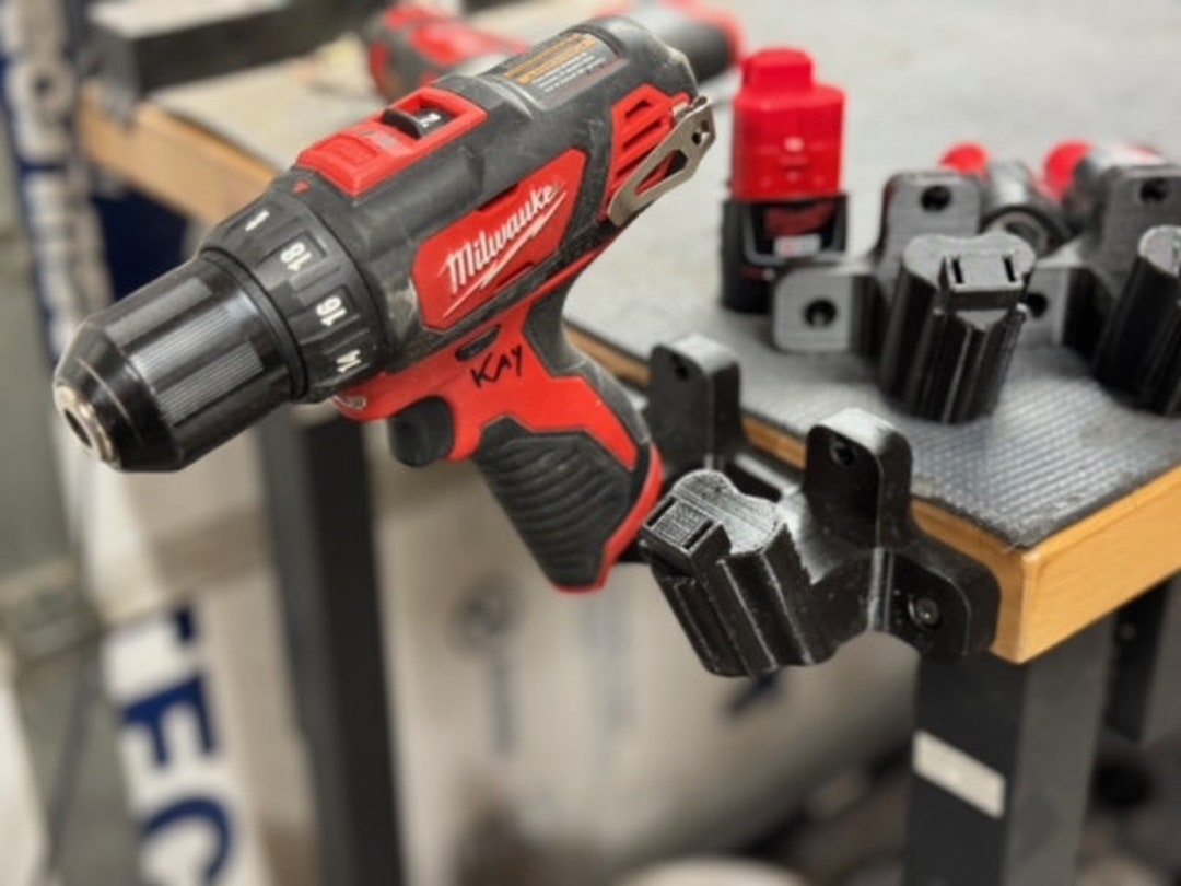 Milwaukee M12 Tool Mount 3D Printed Wall Mount Tool Mount - Etsy