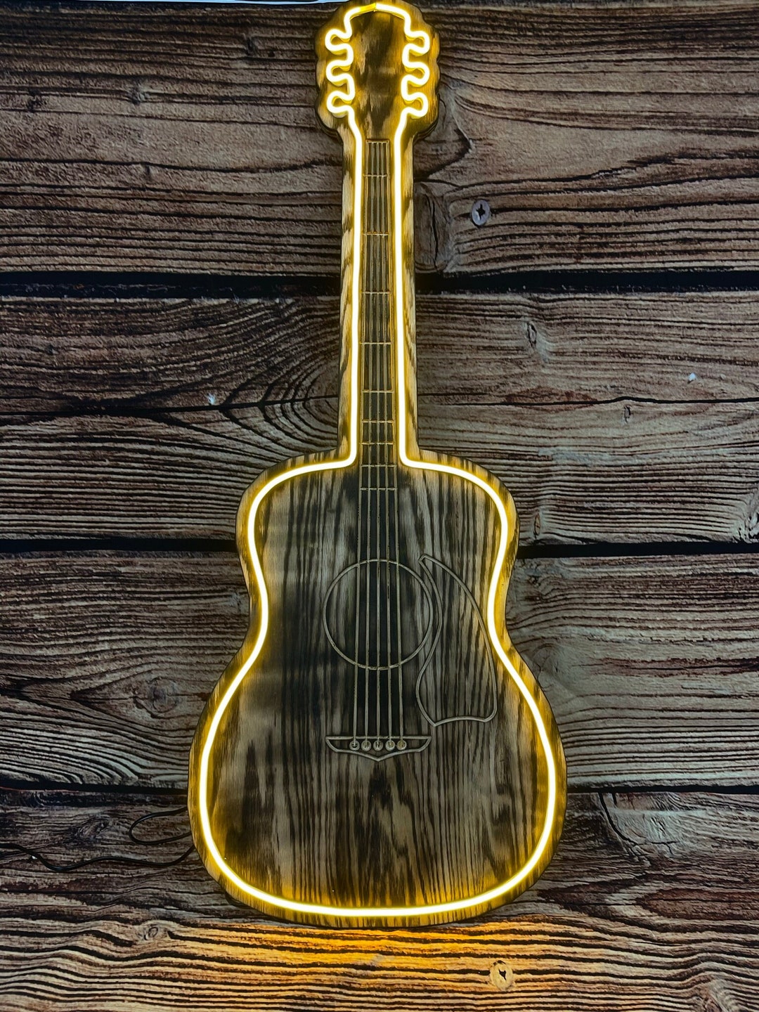 LED Neon Acoustic Guitar Sign | Bar LED Neon Sign|led Neon Light ...