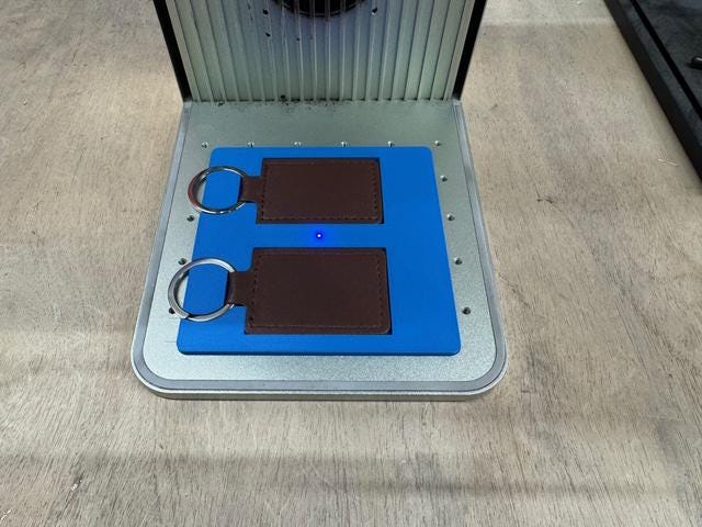 3D Printed Leather Keychain Jig – for Xtool F1 Laser Engraver - Etsy
