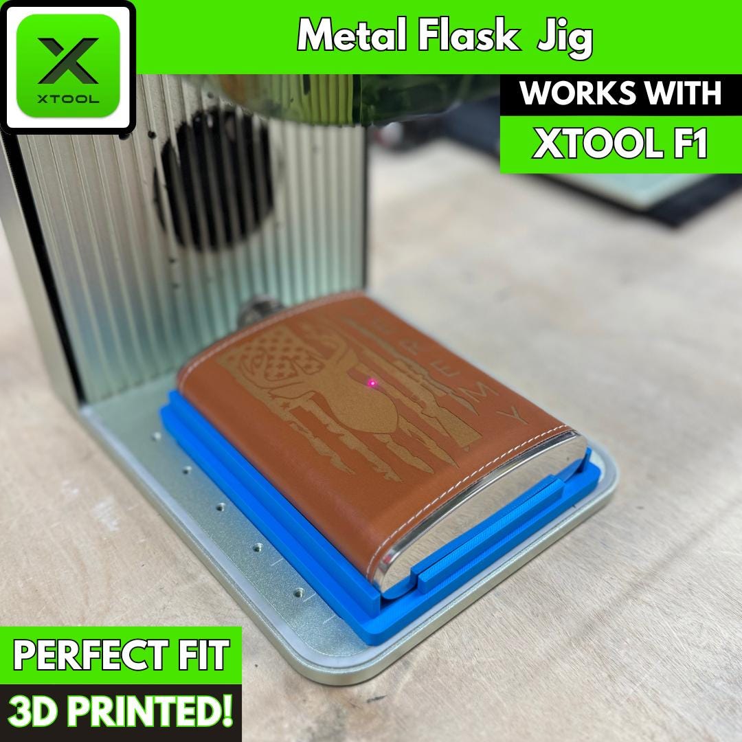 Xtool F1 Flask Jig – 3D Printed Laser Engraving Fixture - Etsy