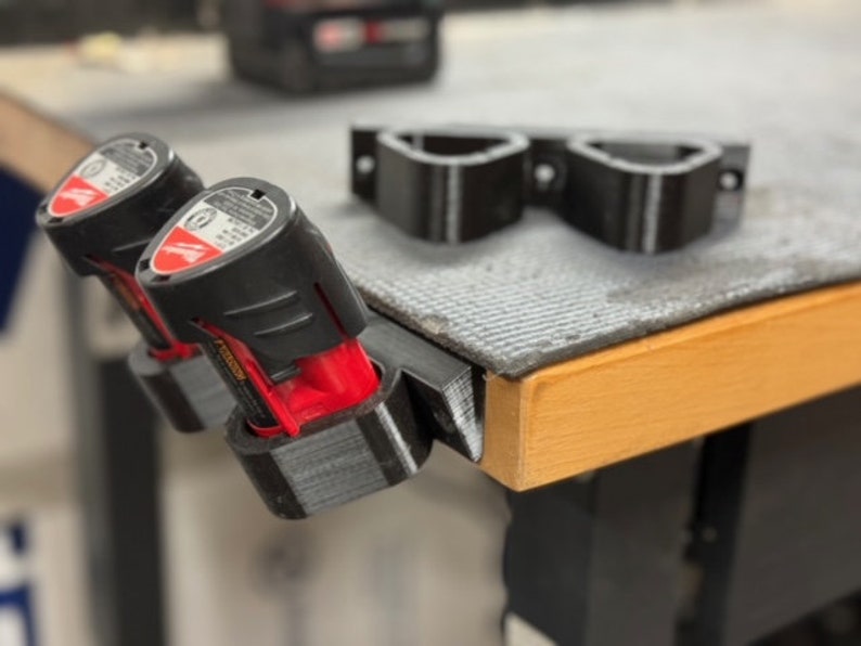 Milwaukee M12 Battery Storage 3D Printed Wall Mount Battery Holder - Etsy