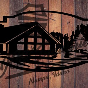 Cabin in the Woods - Customizable - DXF and SVG - Digital Download ...