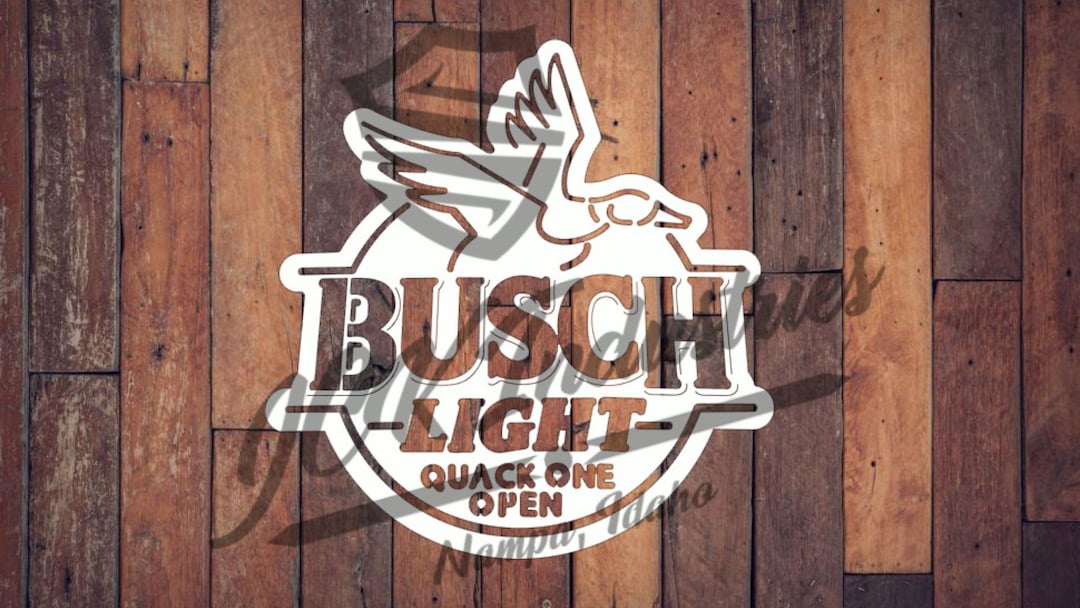 Busch Light Sign - Customizable - DXF and SVG - Digital Download ...