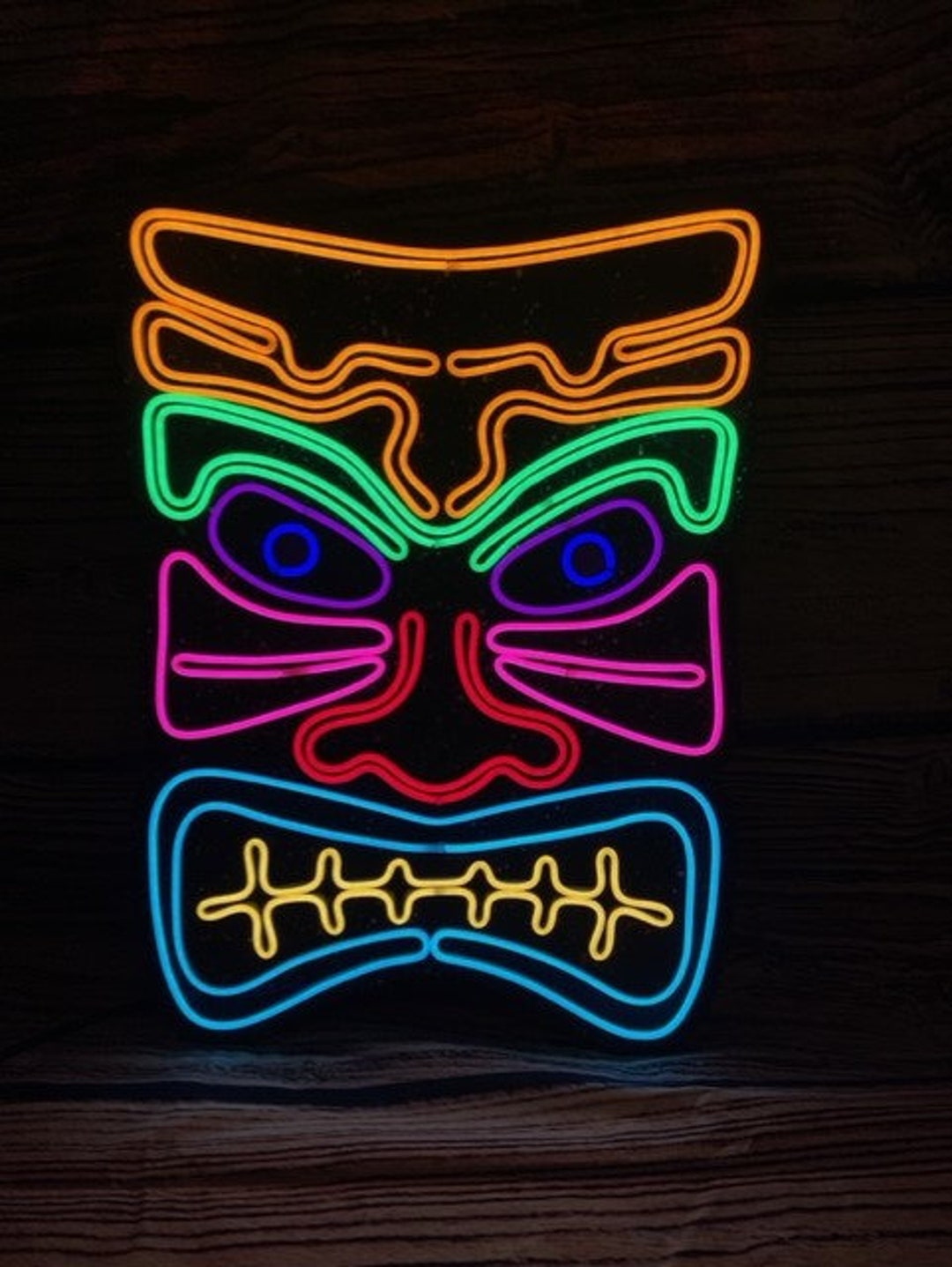 LED Neon Tiki Man Sign | Bar LED Neon Sign|led Neon Light | Garage Led ...