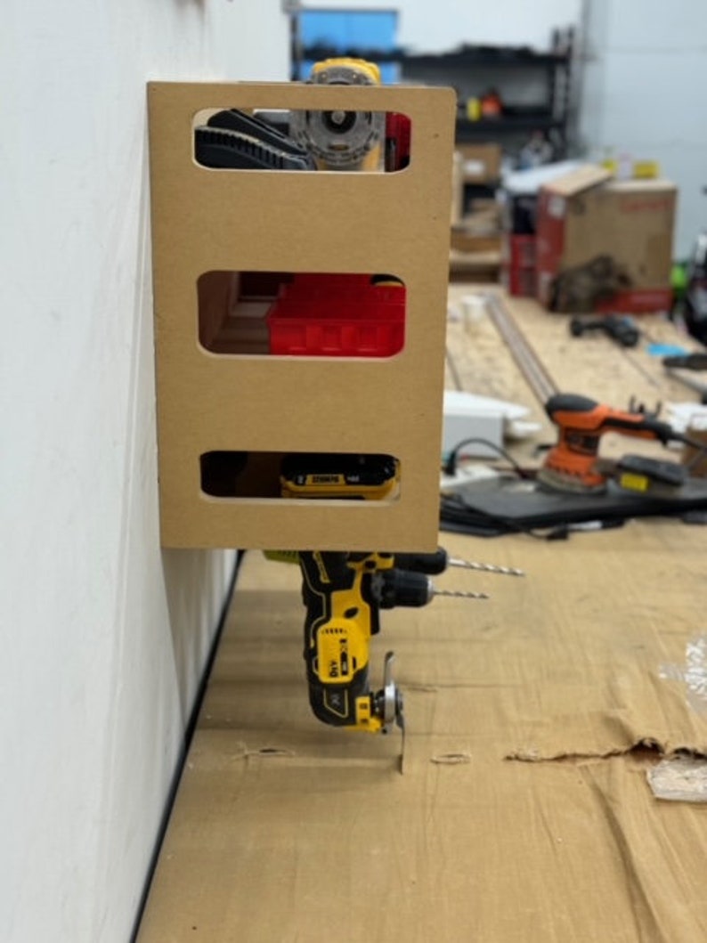 5 Slot Cordless Drill/tool Holder-workshop Organizer-tool Storage-wall ...