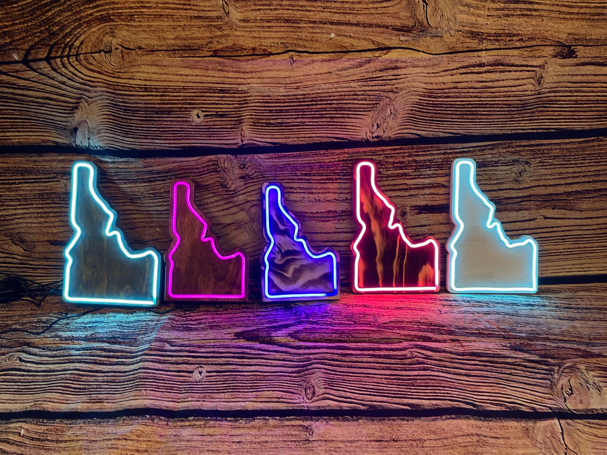 LED Neon Idaho Sign Bar LED Neon Signled Neon Light Garage Led Neon ...