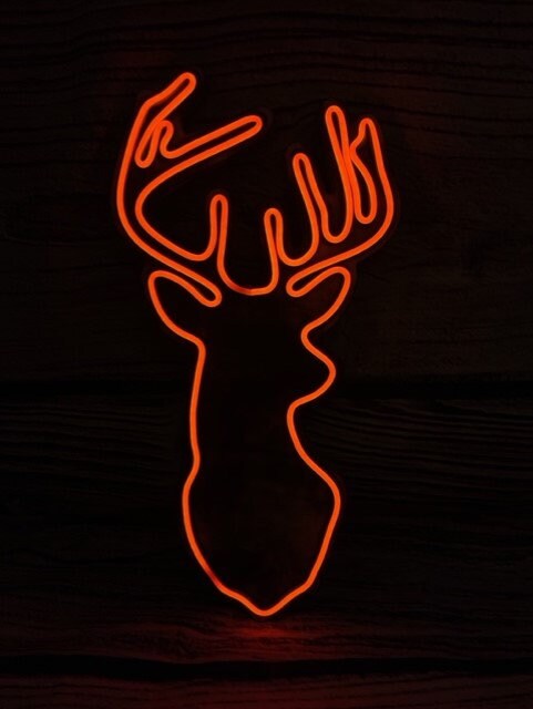 LED Neon Deer Buck Sign Bar LED Neon Signled Neon Light Garage Led Neon ...