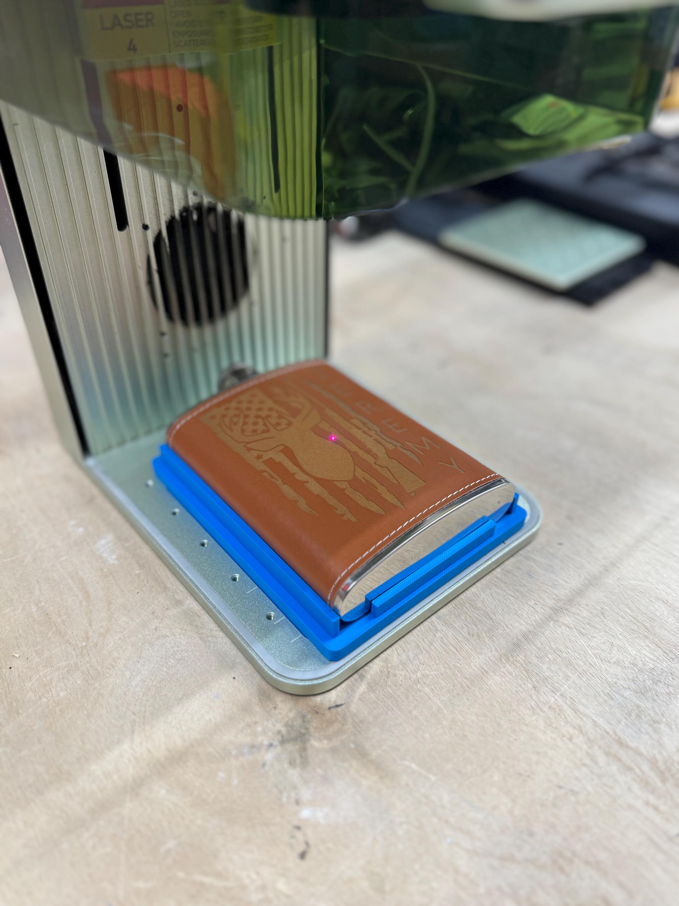 Xtool F1 Metal Flask Jig-3d Printed Laser Jig-xtool F1 Jig Fiber Jig ...