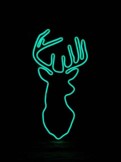 LED Neon Deer Buck Sign | Bar LED Neon Sign|led Neon Light | Garage Led ...