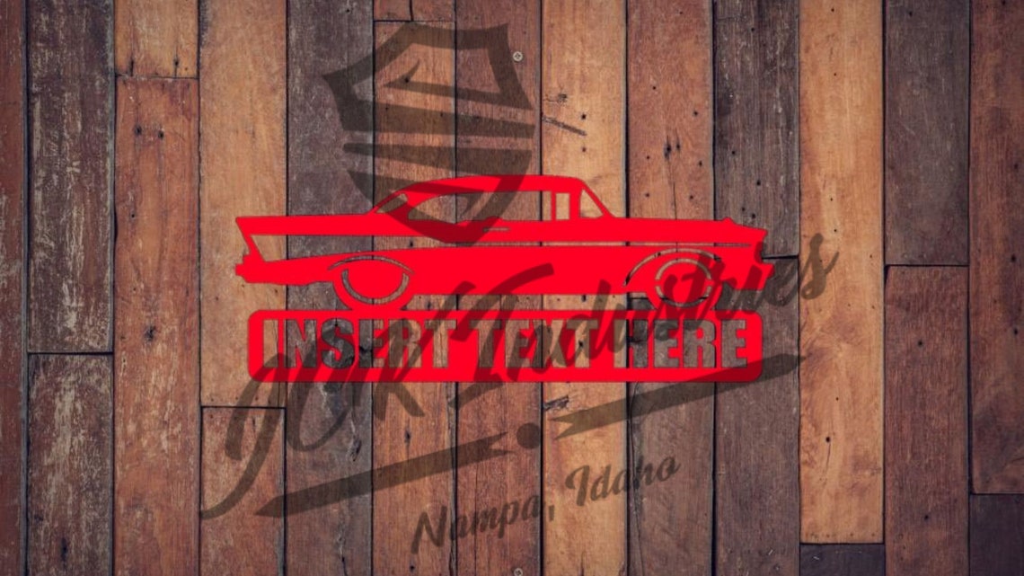 1957 Chevy - Customizable - DXF and SVG - Digital Download - Laser CNC ...