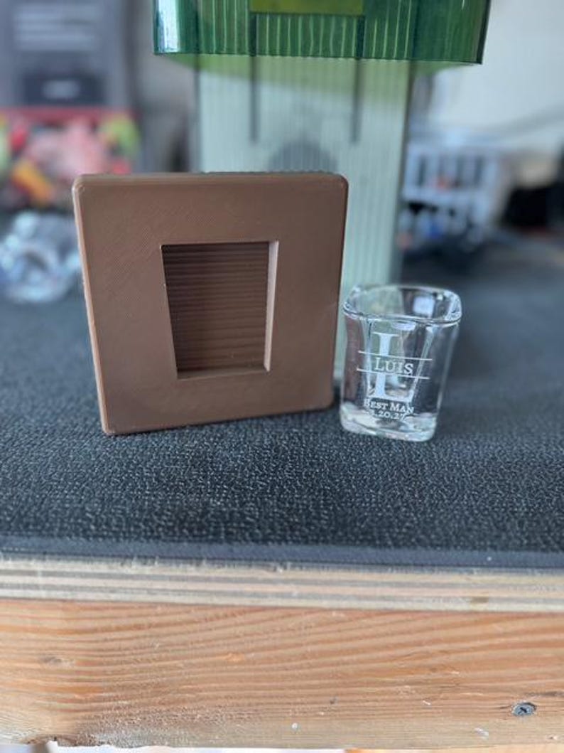 Xtool F1 Square Shot Glass Jig– 3D Printed Laser Alignment Tool- Glass ...