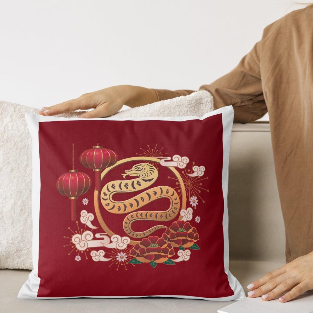 Elegant Gold Snake Print for Year of the Wood Snake Celebrate 2025 ...