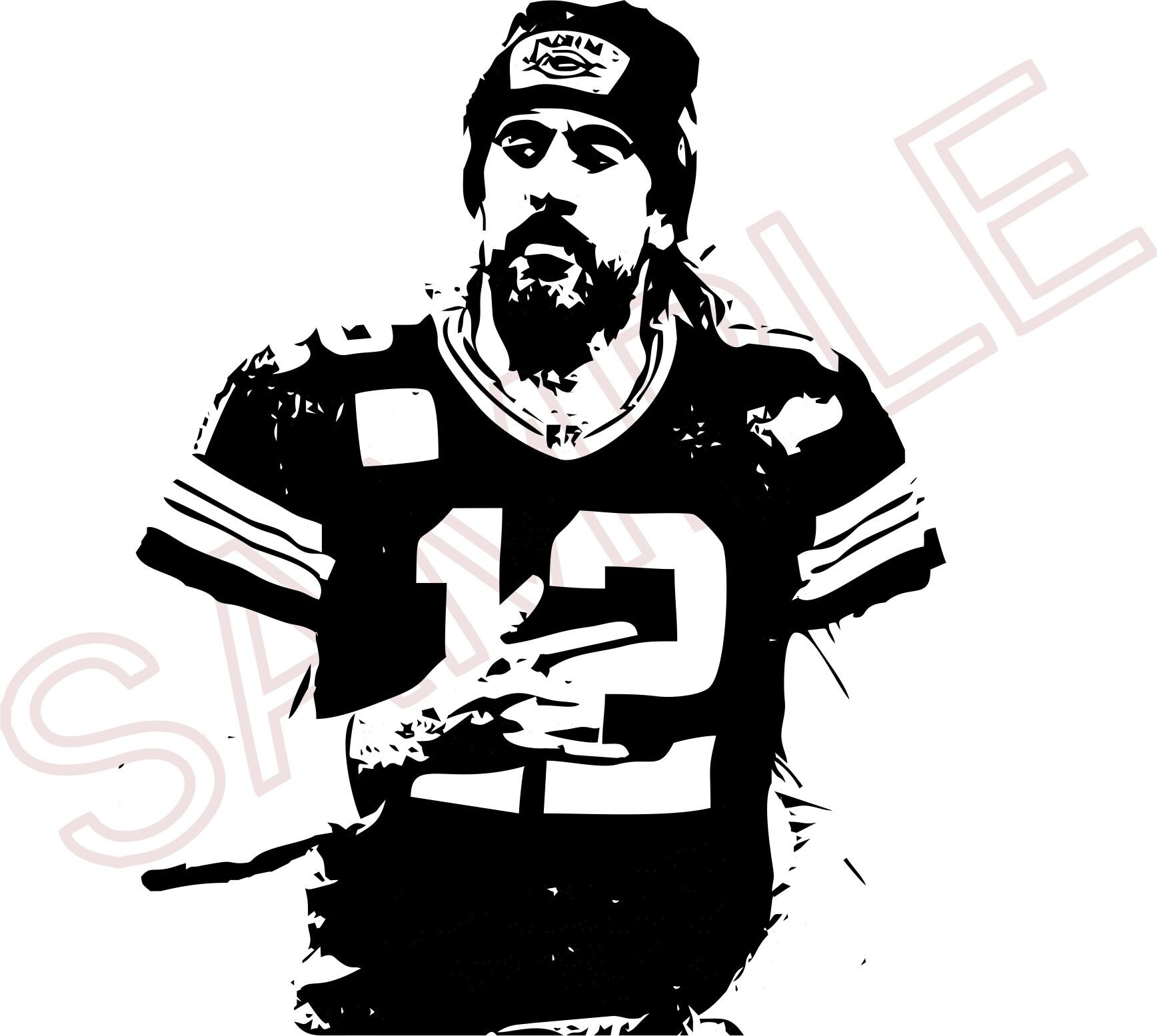 AARON RODGERS Svg Png Clip Art Silhouette Vector Download | Etsy Ireland