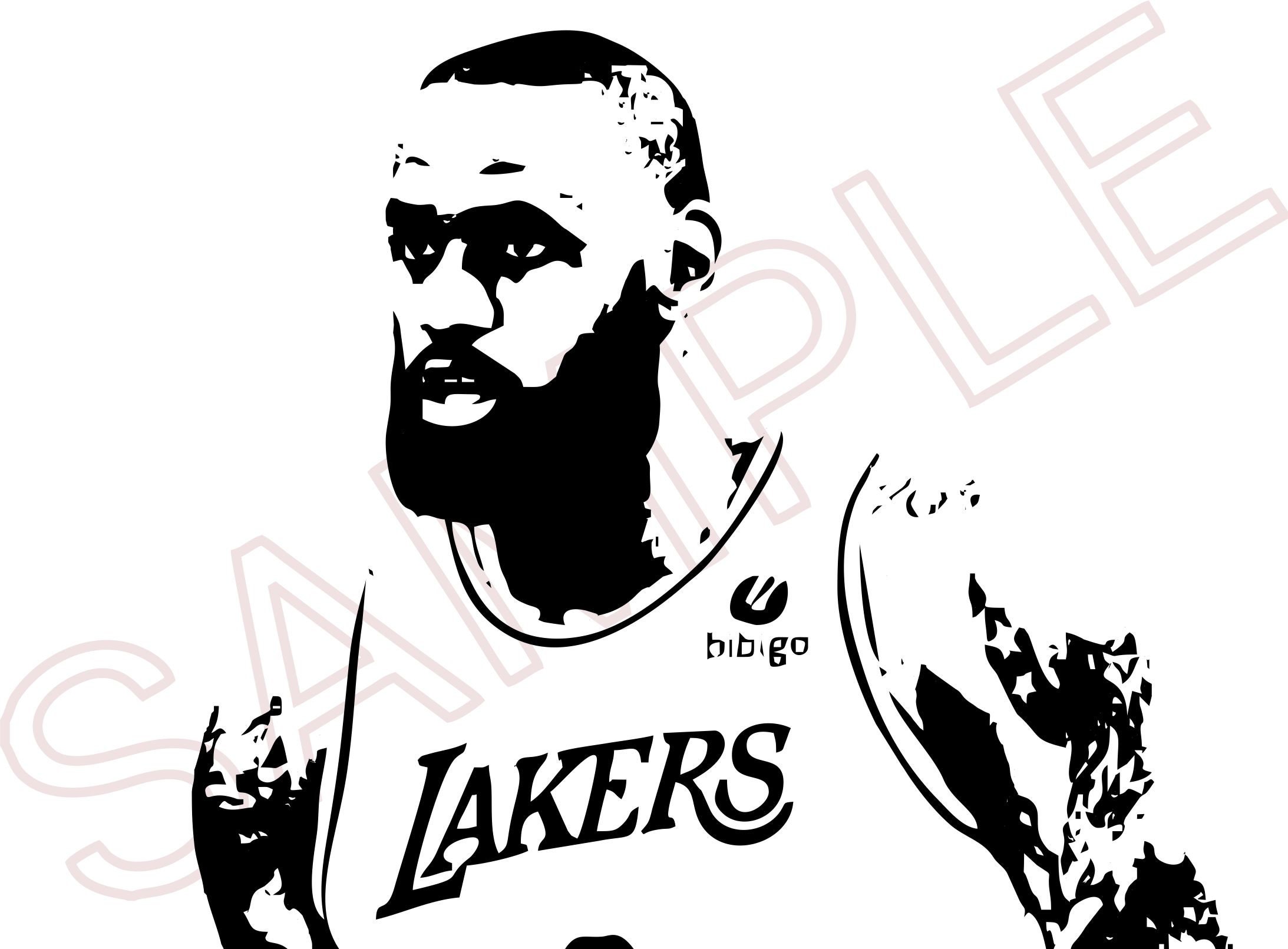 LEBRON JAMES Svg Png Clip Art Silhouette Vector Download | Etsy