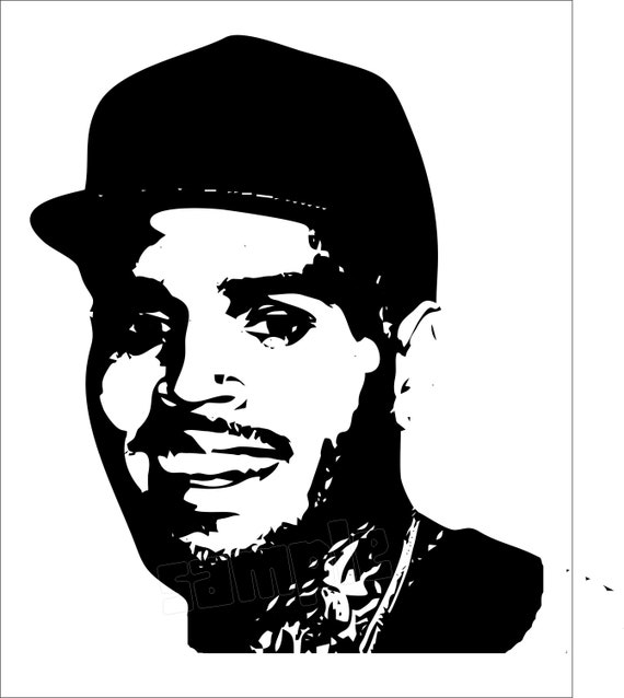 CHRIS BROWN Svg Png Clip Art Silhouette Vector Download | Etsy