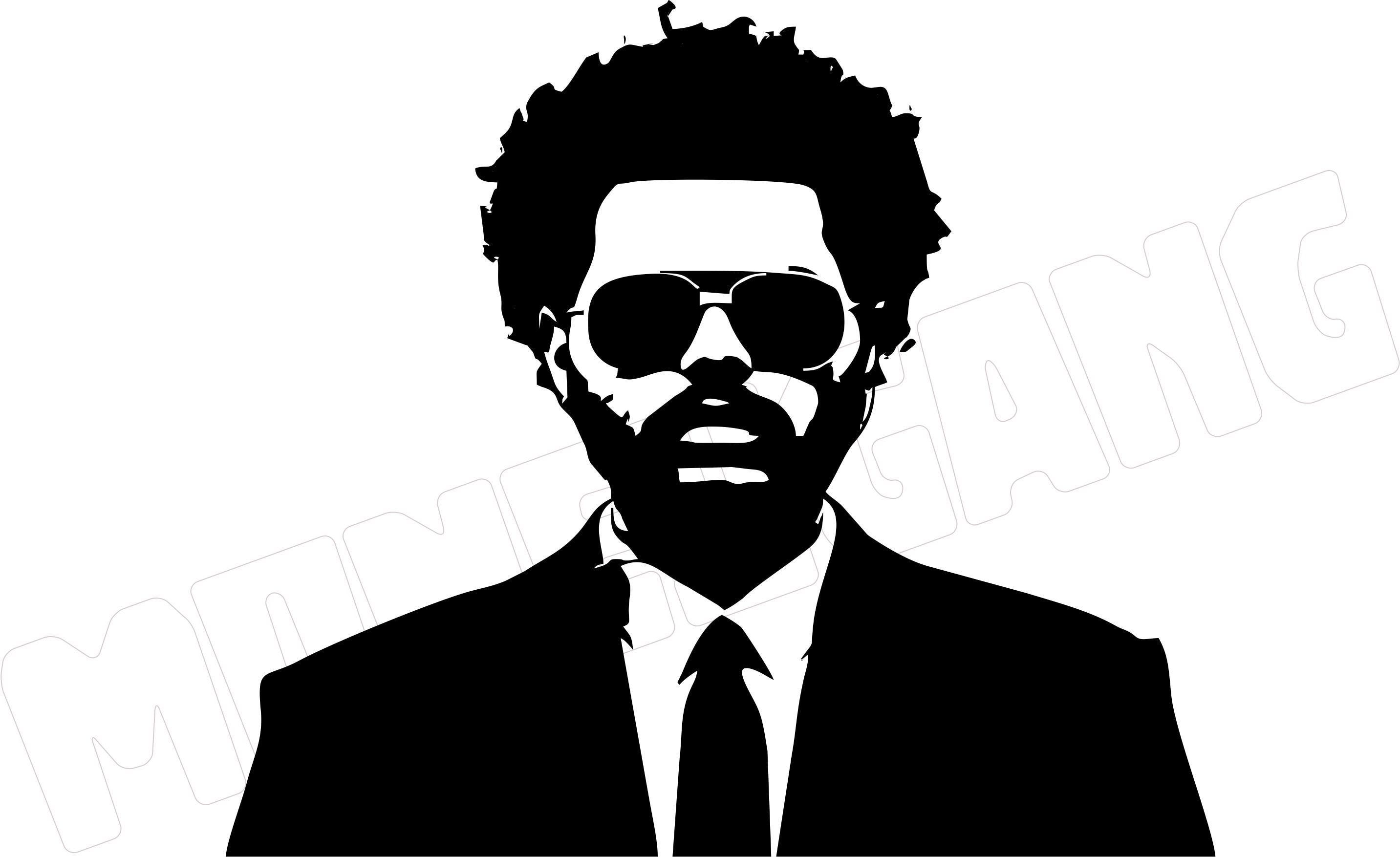 THE WEEKND svg png clip art silhouette vector download | Etsy Österreich