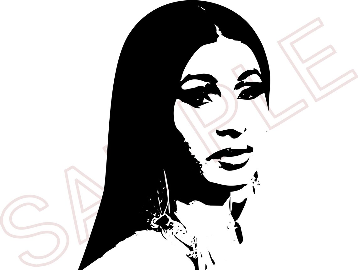 Nicki Minaj Svg Png Clip Art Silhouette Vector Download Rap | Etsy