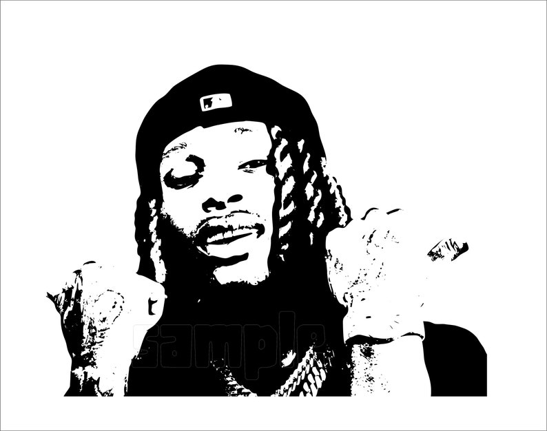 KING VON Svg Png Clip Art Silhouette Vector Download | Etsy