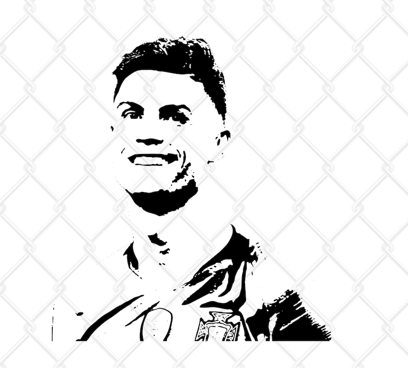 Cristiano Ronaldo Svg Png Clip Art Silhouette Vector Download | Etsy