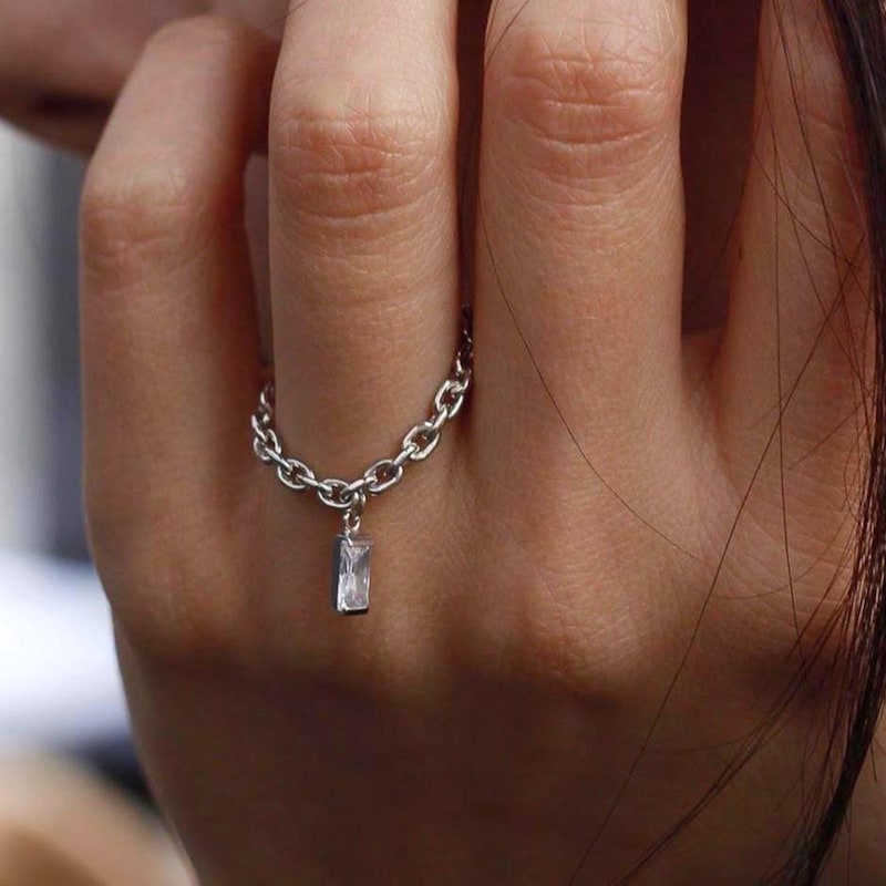 Dangle Charm Ring - Etsy