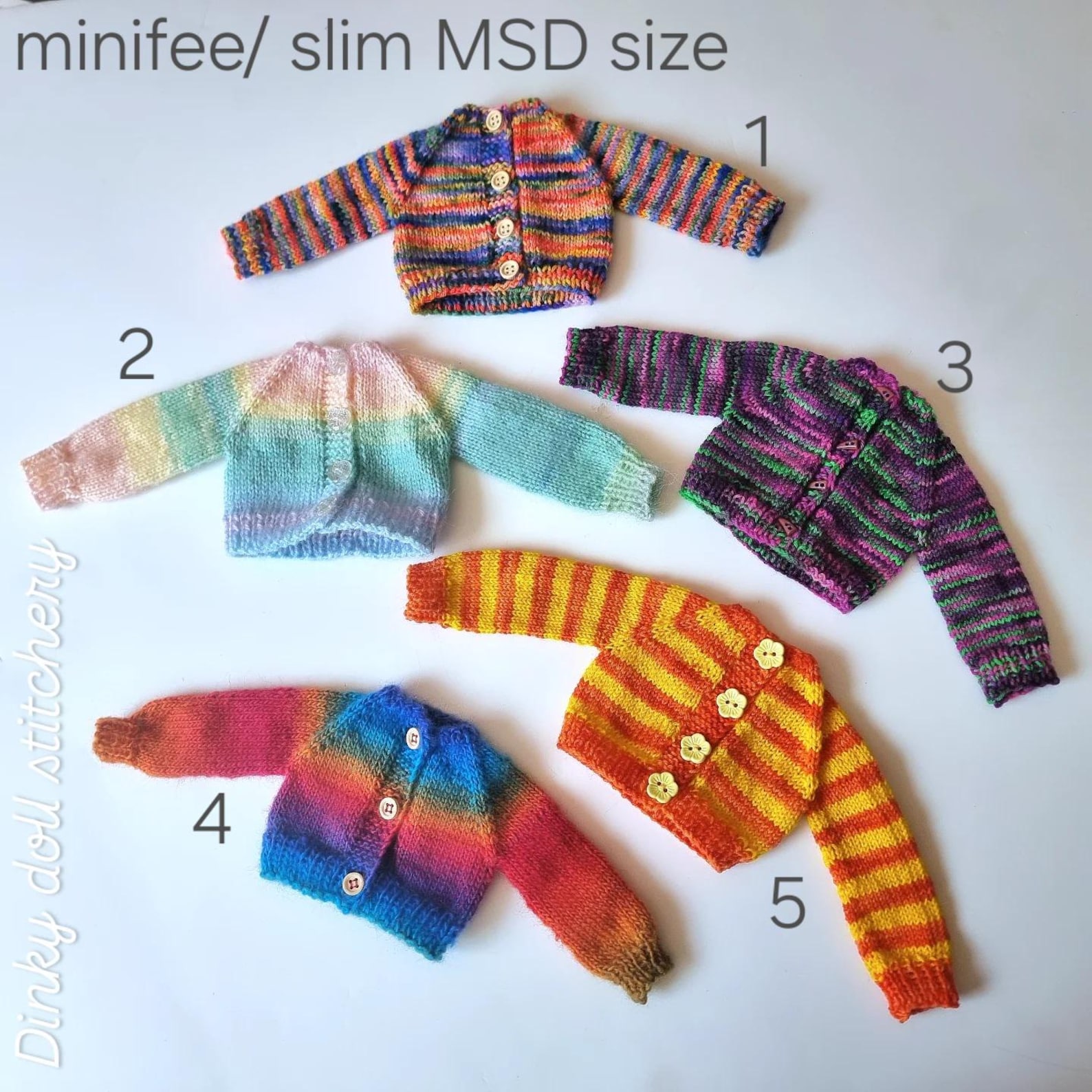 Minifee & MSD 1/4 Hand Knit Sweaters Slim Mini BJD Cardigans Selection ...