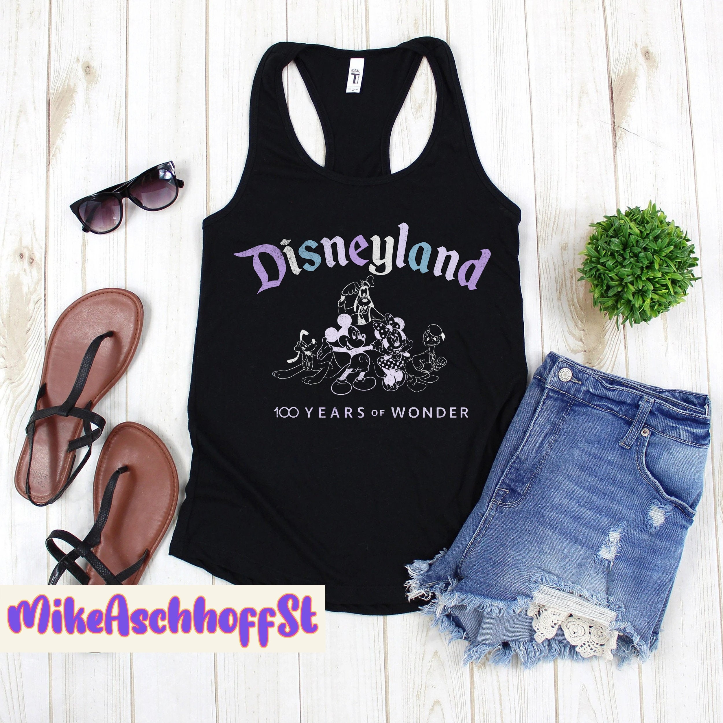 Disney 100 Years Of Wonder Tanks, Disneyland Tanks, Mickey And Friends ...