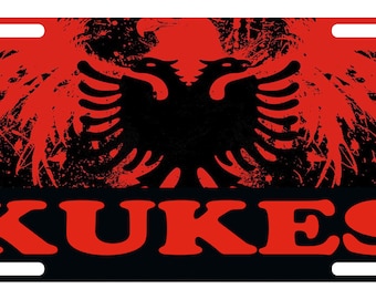 Albanian Flag Plate - Etsy