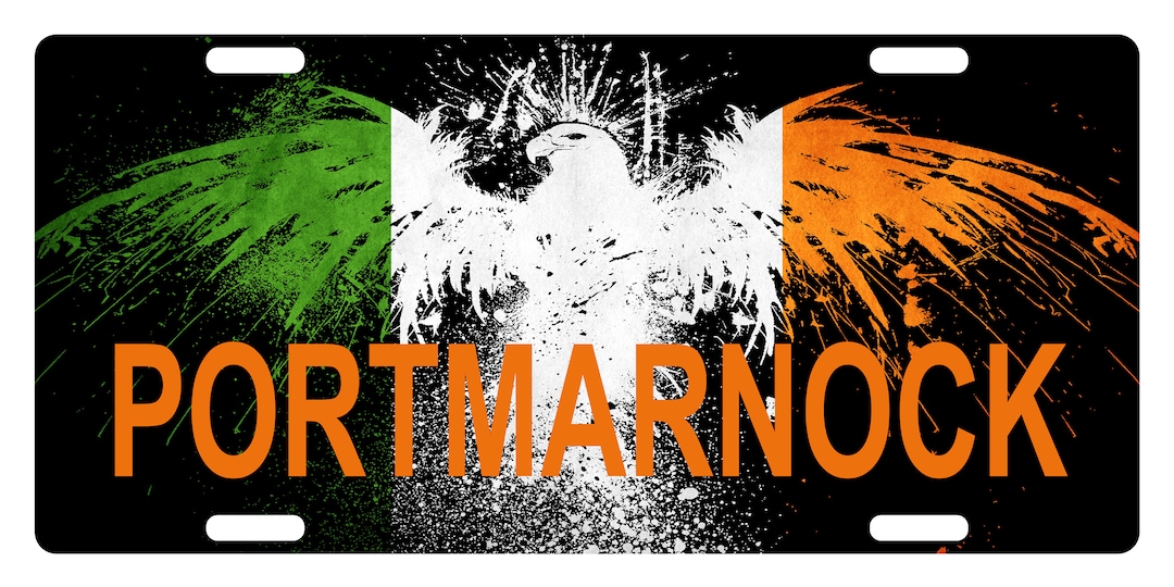 Irish Flag Car License Plate Ireland Eagle Sign Patriotic - Etsy