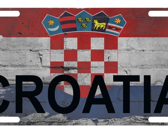 Croatian License Plate - Etsy