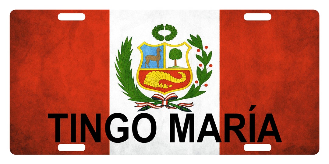 Peru Flag License Plate 6 X 12 Patriotic Peruvian - Etsy