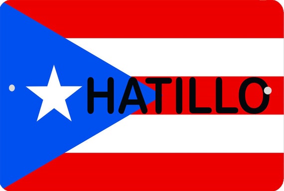 Wall Décor Signs Puerto Rico Flag Version Metal Sign 8 x 12 Municipio ...