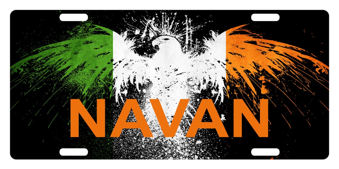 Irish Flag Car License Plate Ireland Eagle Sign Patriotic - Etsy