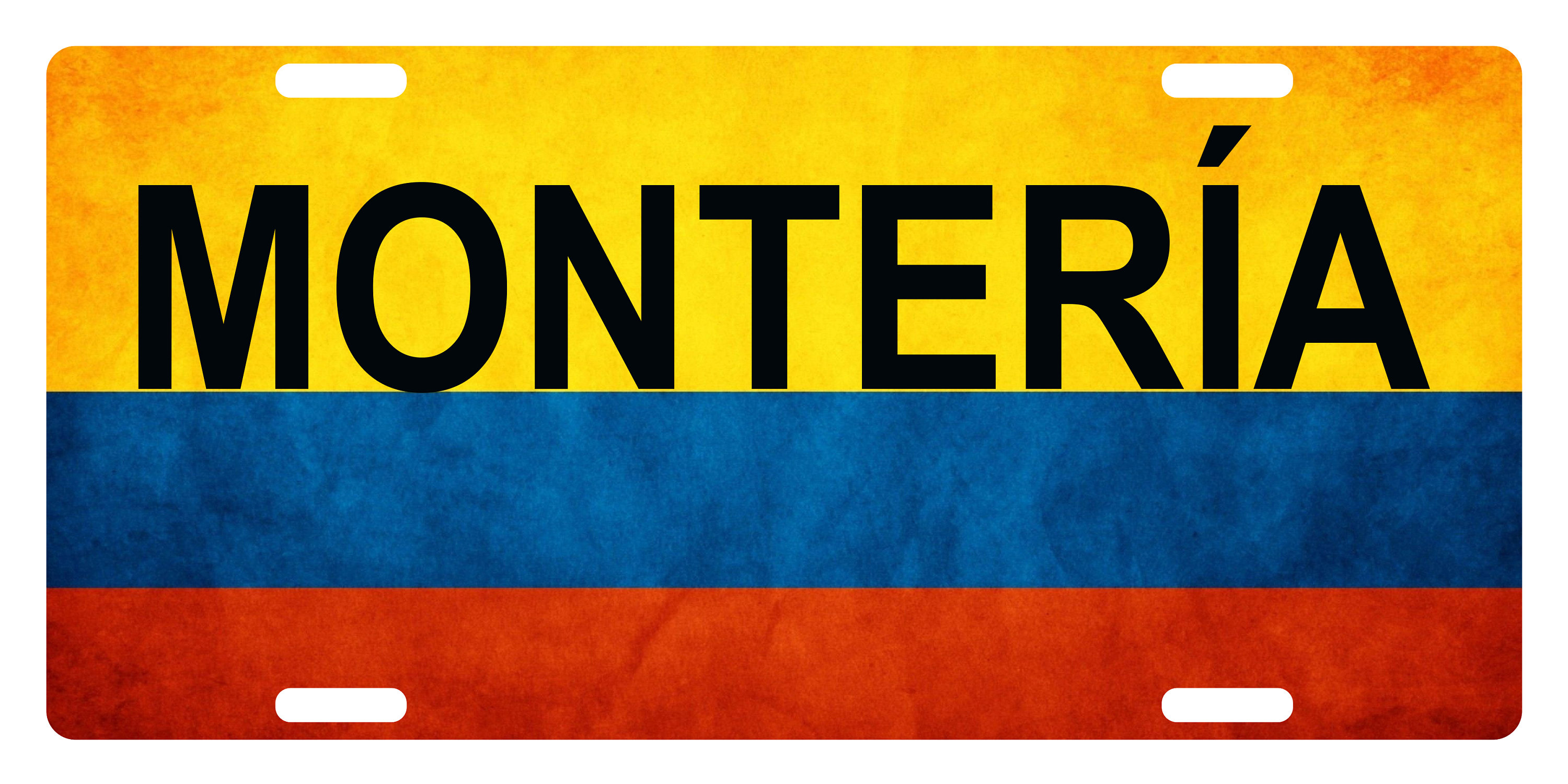 Electronics & Accessories Colombia Flag Bandera License Plate Patriotic ...