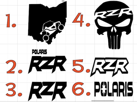 Polaris RZR Logo Stickers - Etsy