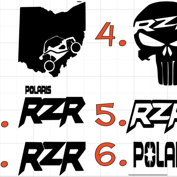 Polaris Rzr Sticker - Etsy
