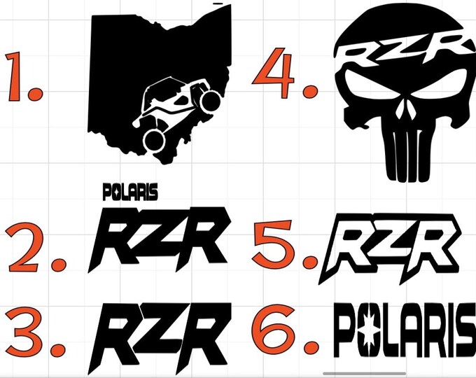 Polaris RZR Logo Stickers - Etsy