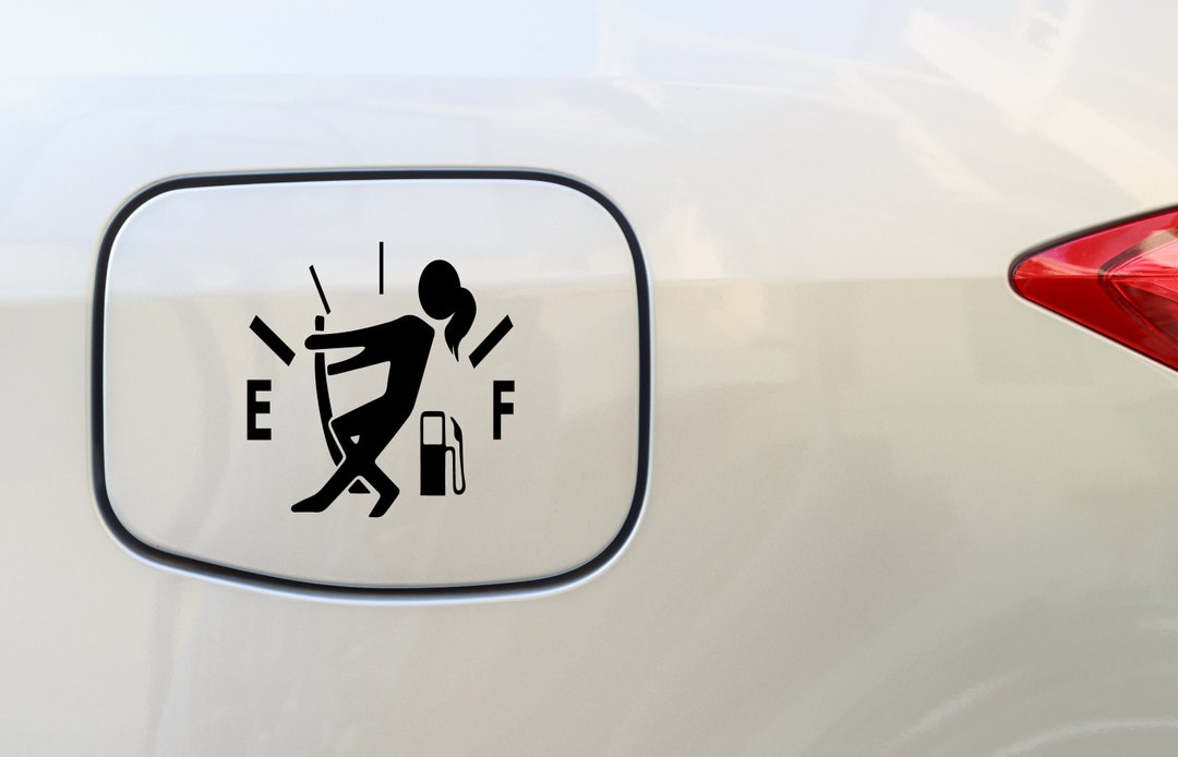 Fuel gas Tank Empty Boy or Girl / Car Decal / Vinyl Decal - Etsy