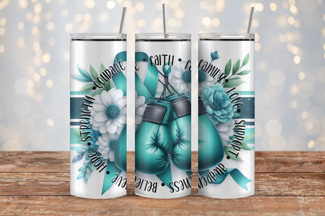 Cervical Cancer Survivor Design 20 Oz & 30 Oz Skinny Tumbler ...