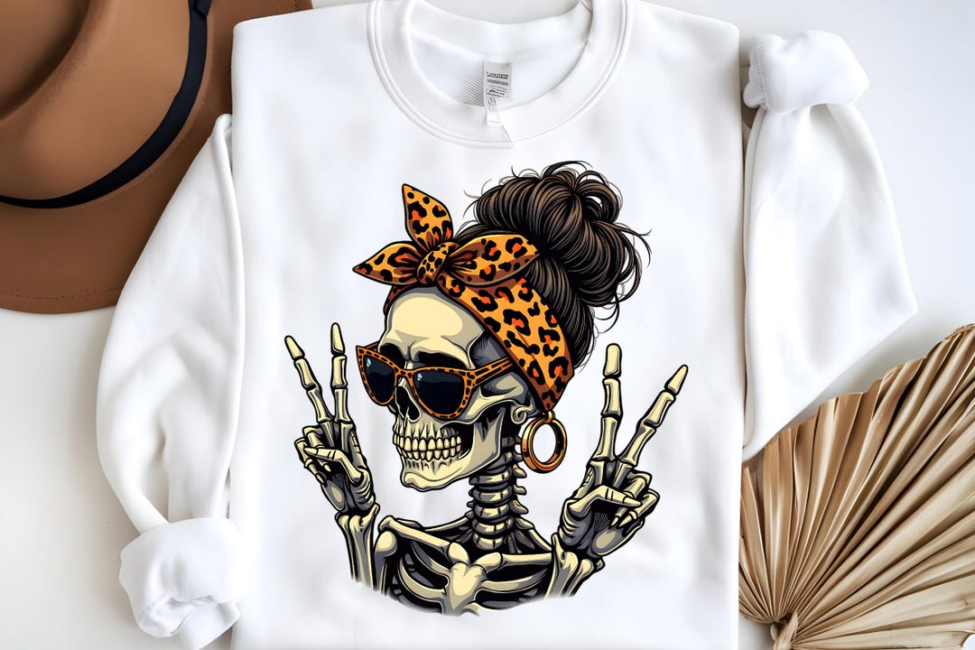 Peace Out Png, Sassy Skeleton Sublimation Design, Bold & Edgy Trendy ...