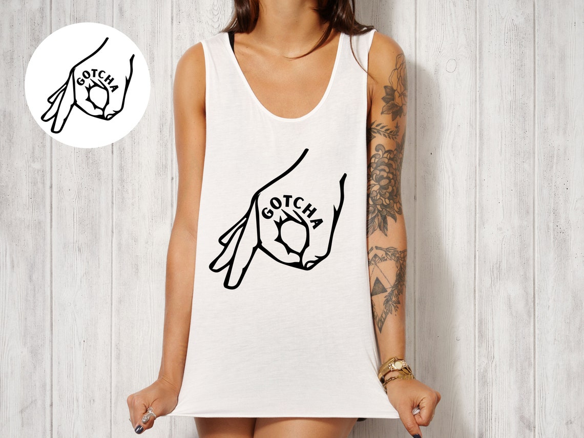 GOTCHA Hand Silhouette SVG File - Etsy