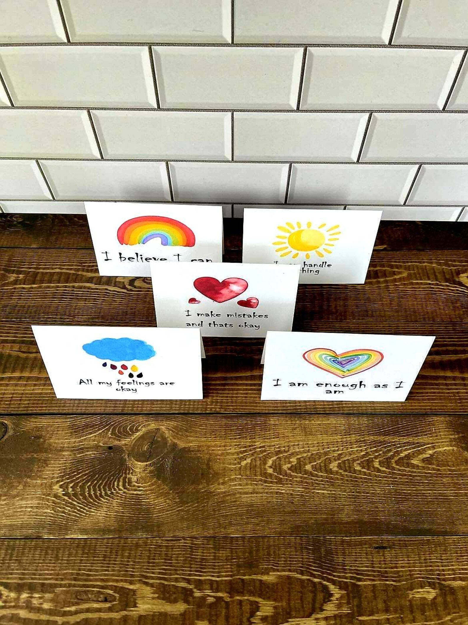 Kids Positive Cards Cards With Envelope Set Affirmation - Etsy