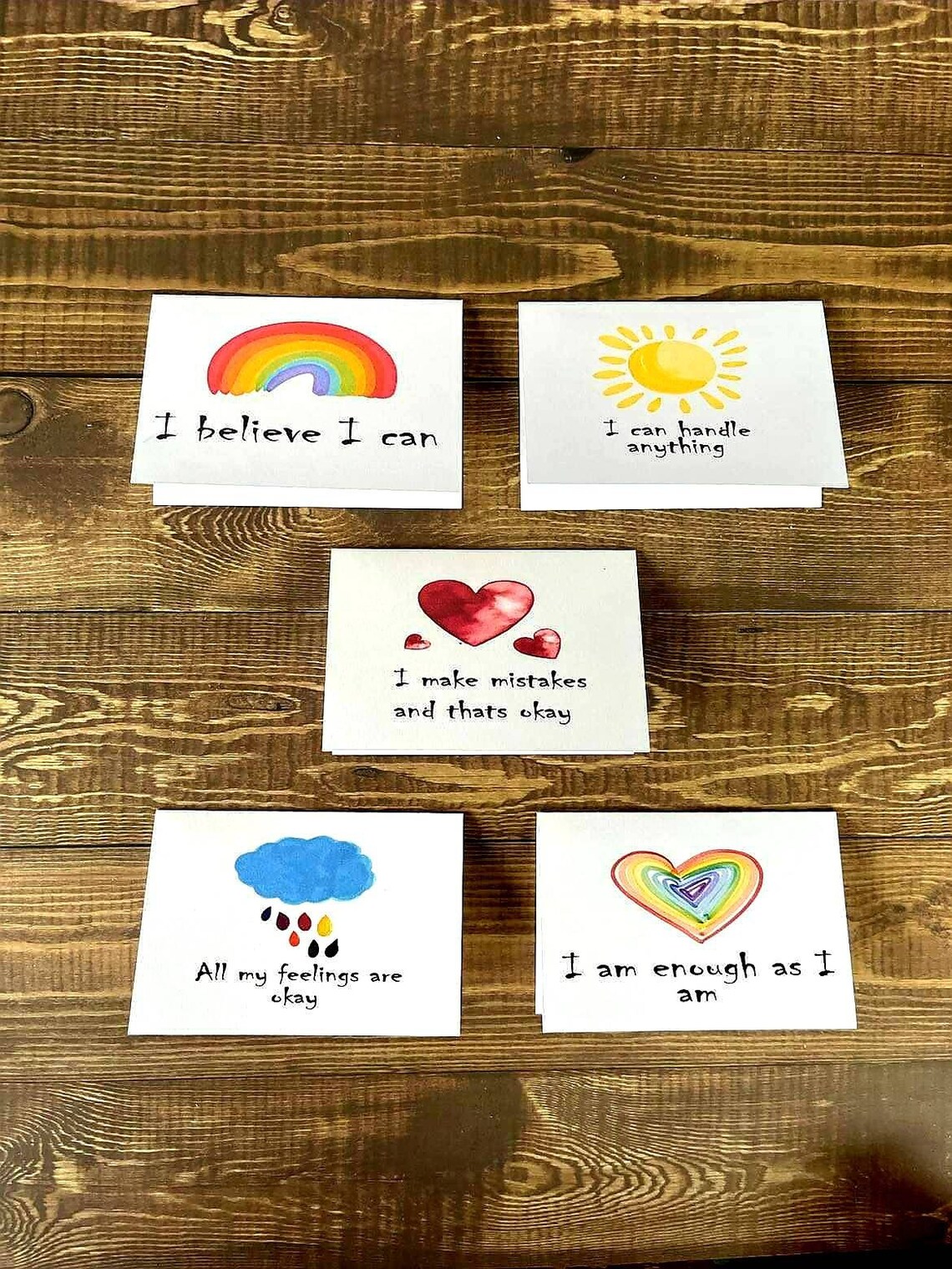 Kids Positive Cards Cards With Envelope Set Affirmation - Etsy
