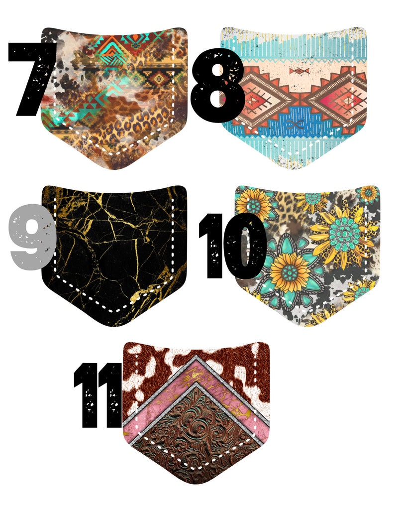 Freshie Pocket Cardstock, Made to Order, Jean Pocket Card Stock Cutouts ...