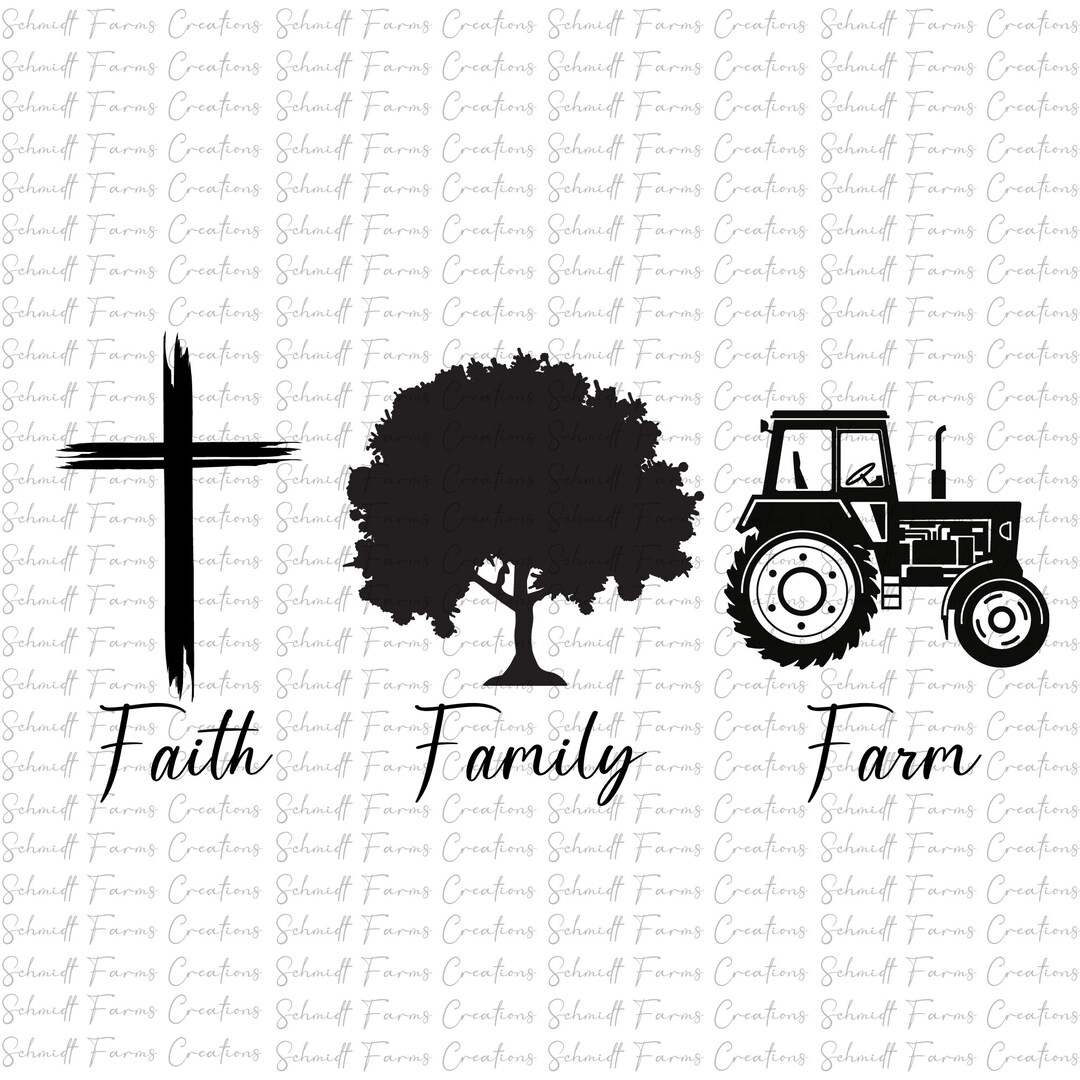 Faith, Family, Farm Digital Download, PNG, Sublimation, Farming ...