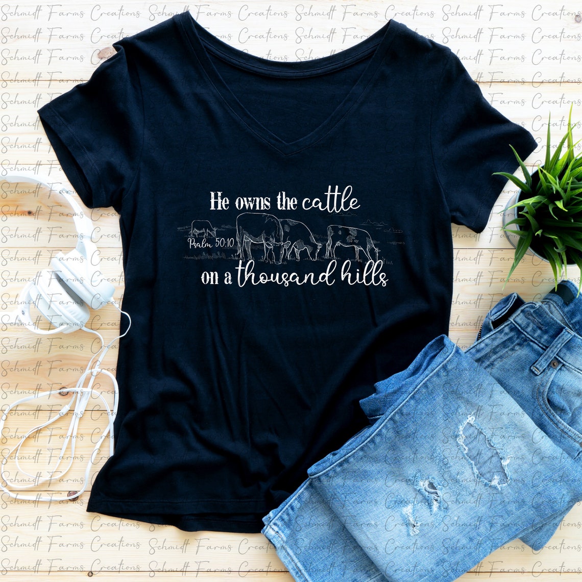 Psalm 50:10 Cattle on a Thousand Hills Print (digital Download) - Etsy