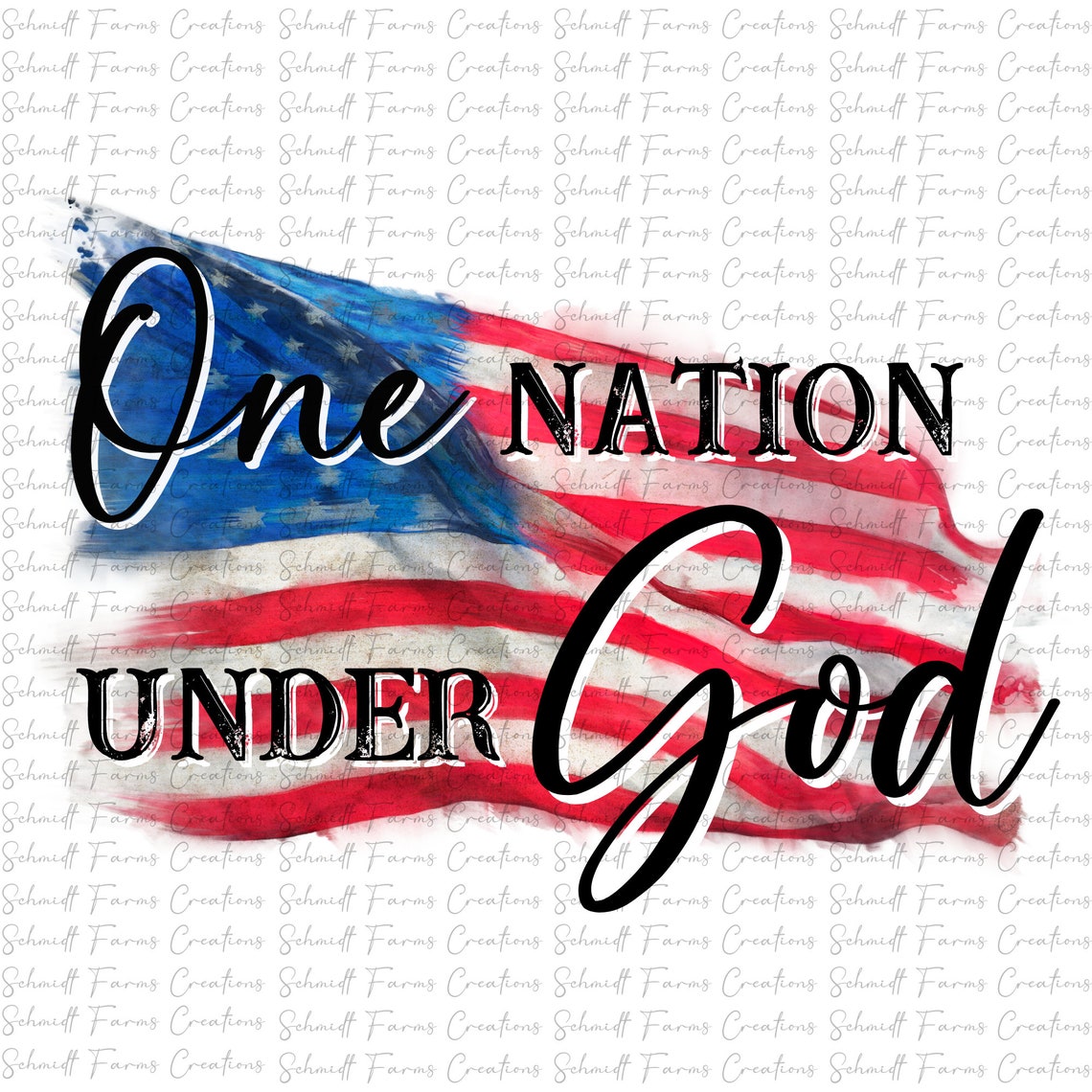 One Nation, Under God, USA, PNG, Digital Download, America - Etsy