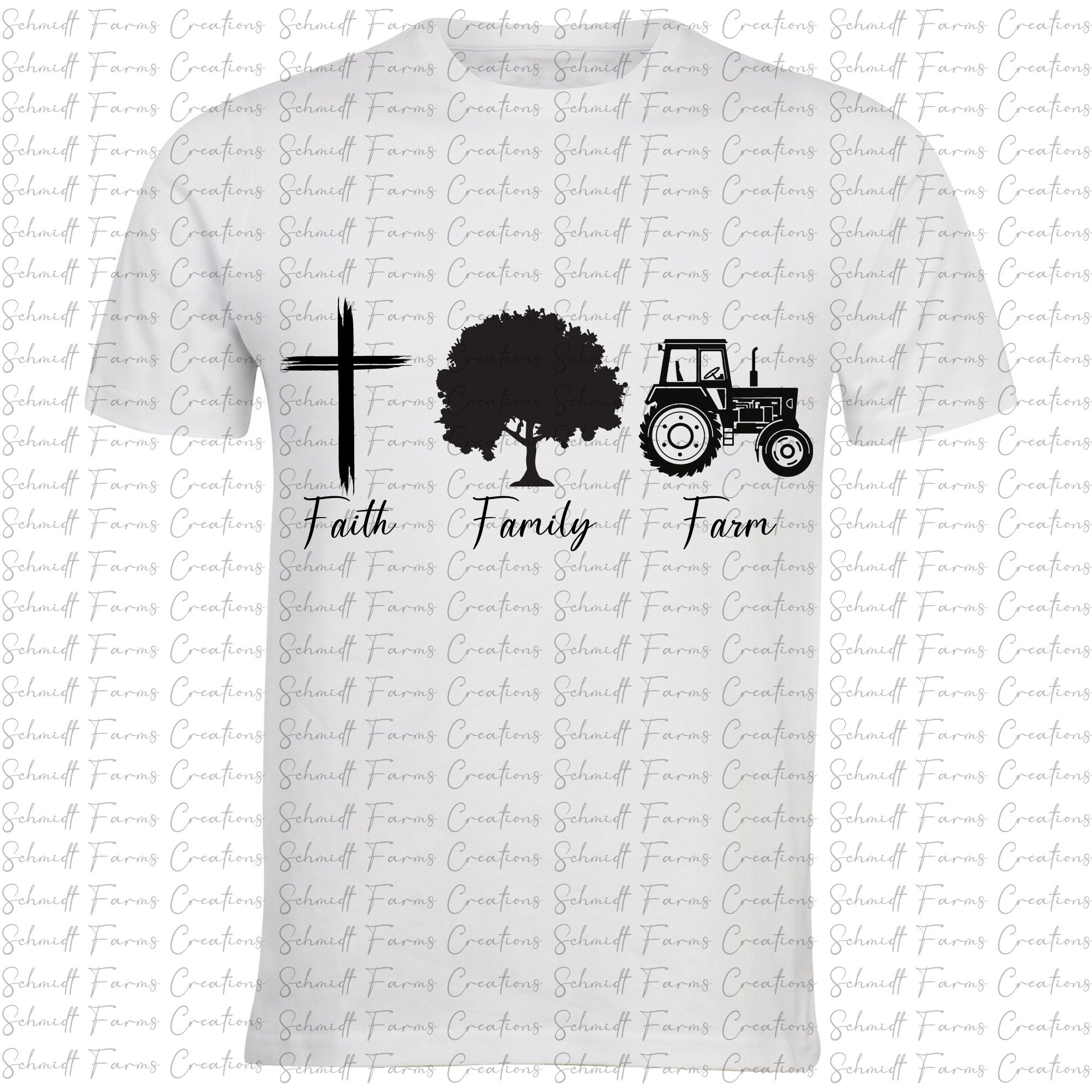 Faith, Family, Farm Digital Download, PNG, Sublimation, Farming ...