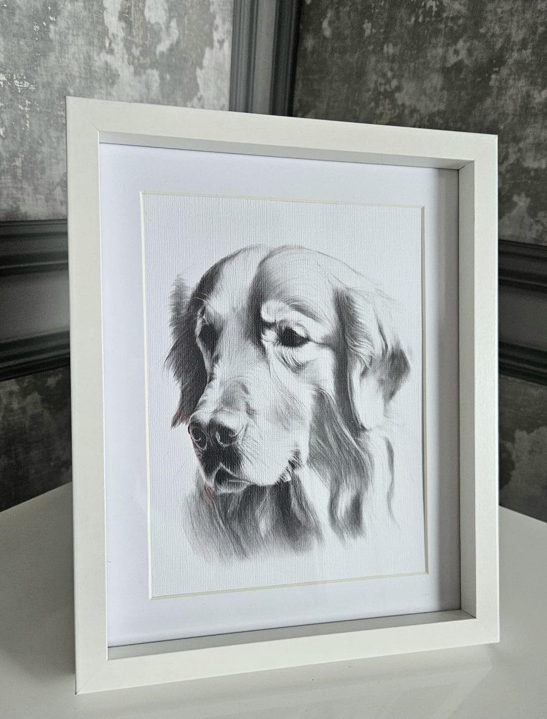 My Best Golden Friend - Golden Retriever Sketched Print - Etsy