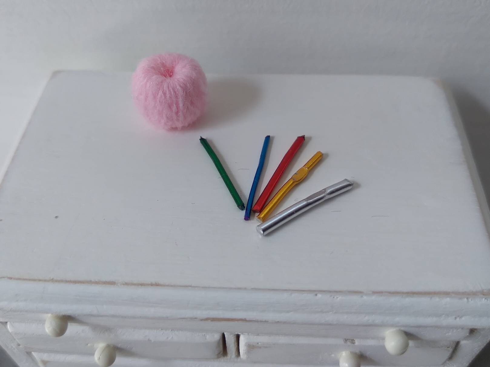 Set of 8 Simulated Miniature Aluminum Crochet Hooks Dollhouse - Etsy